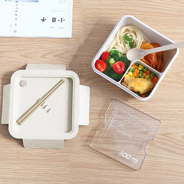 Japanese Style Bento Morandi Colour Lunch Box With Cutlery {Kotak Makan ...