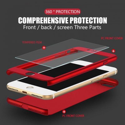 360 Front Back Extreme Thin Full Body Protective Phone Case iPhone 5/SE iPhone6/iPhone 6Plus ...
