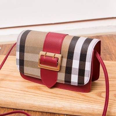 Premium Chequered Famous Brand Design Handbag Sling Bag Brown | PGMall