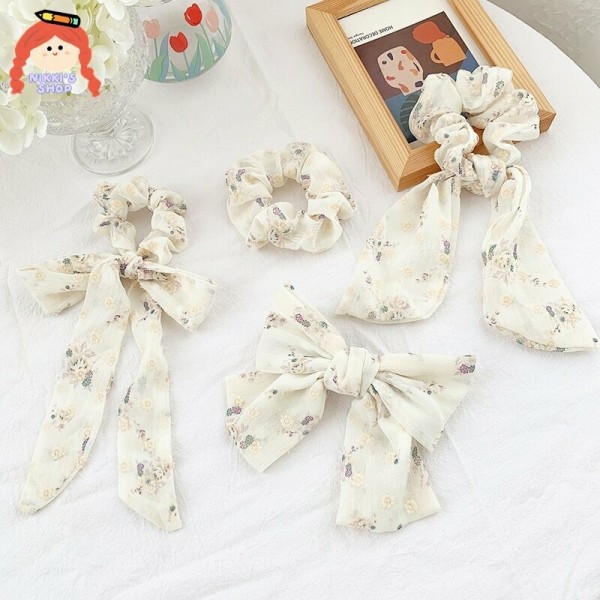 Hairband Fashion Elastic Floral Bow Ribbon Series Korean Hair ...