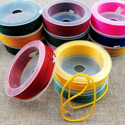1.5mm 2mm 3mm Nylon String Satin Silk Braided Cord Binding Rope Strap ...