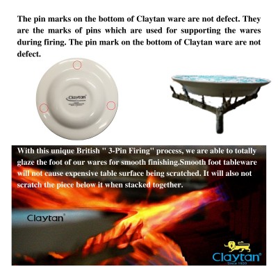 Claytan 14 PCS Tea Set (6 Pax) Lead Safe Ceramic Tableware Microwave ...