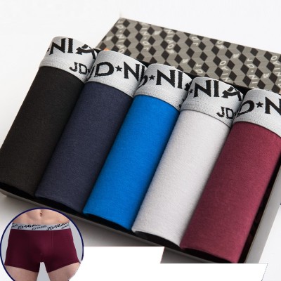 5Pcs/lot Men Underwear Cotton Boxer Men Underpants Comfortable ...