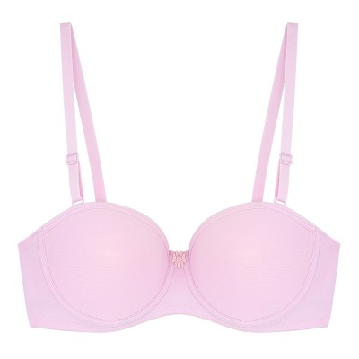 32A 34A 36A 38A Cup Underwired Strapless Half-cup Bra (Baju Dalam ...