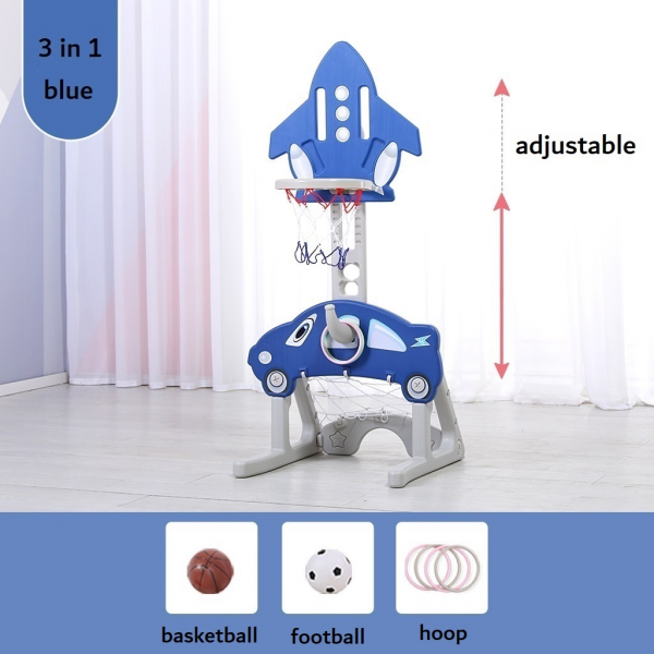3 in 1 children adjustable Multifunctional Basketball Stand Set ...