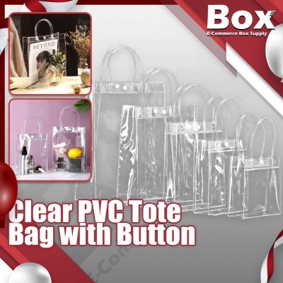 Multifunctional 【PVC Tote Bag With Button Hand Loop】 Fancy PVC Bag ...