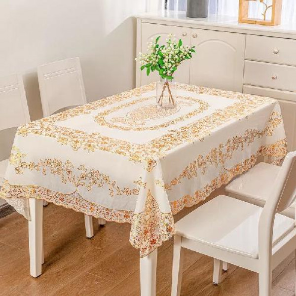 KESA Kain Alas Meja Makan Kalis Air Kalis Minyak Waterproof Oil ...