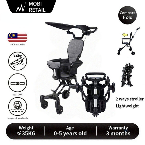 FOLDABLE MAGIC STROLLER Kids Stroller 2 Way Facing Baby Stroller Magic ...