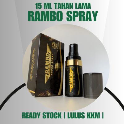 Rambo Spray, Rahsia Lelaki Borneo, Tahan Lama, Lulus KKM, Kesan Pantas ...