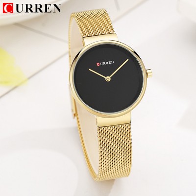 CURREN Luxury Women Watches Ladies Mesh Belt Waterproof Clock Fashion ...