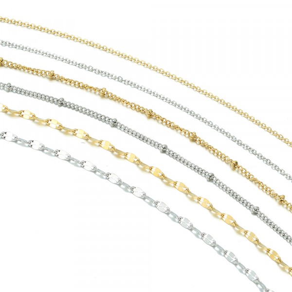 Long Chains for Making Supplies Gold Color Silver Color Link Chain for ...