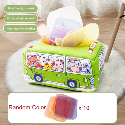 Baby Magic Tissue Box Toy Toddlers Sensory Toy Montessori Boxes Baby ...