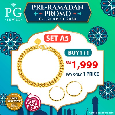 PG Jewel 22K Gold Jewellery Pre-Ramadan 916 Set A5 / Set Barang Emas 916 PGJB600121 GB0002315 ...