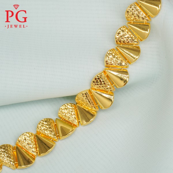 PG Jewel 22K Gold Jewellery Bracelet / Barang Kemas 916 Rantai Tangan ...