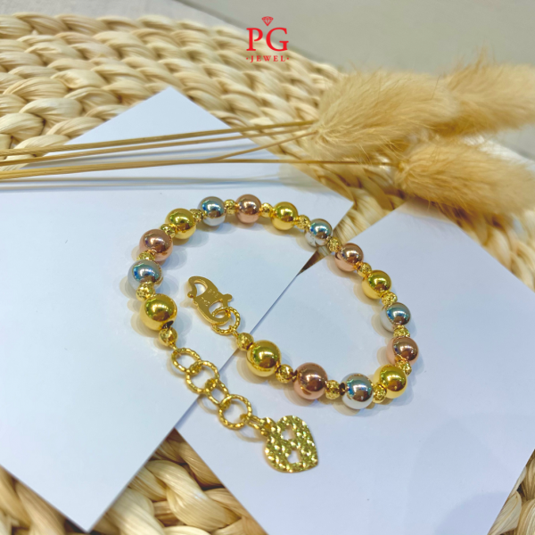 PG Jewel 22K Gold Jewellery Bracelet / Barang Kemas 916 Rantai Tangan Midnight Pearl PGJB180440 ...