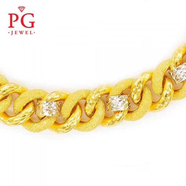 PG Jewel 22K Gold Jewellery Bracelet / Barang Kemas 916 Rantai Tangan ...