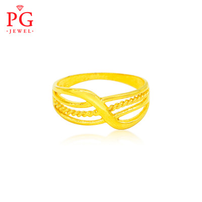 PG Jewel 22K Gold Jewellery Ring / Barang Kemas 916 Cincin Drauna Twist ...