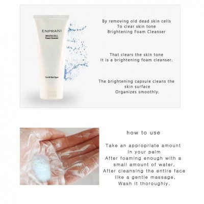 ENPRANI White Cell Foam Cleanser 100ml+100ml / Korea cosmetic | PGMall
