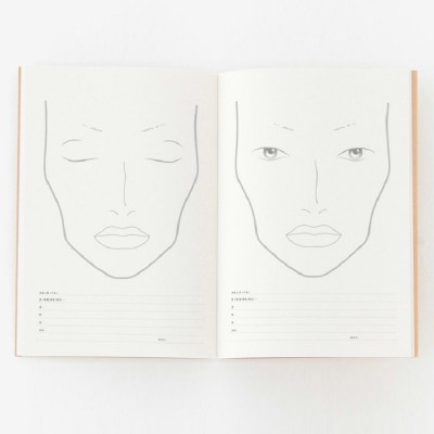 A4 Facechart Paper Makeup Notebook Professional Makeup Artist Practice ...