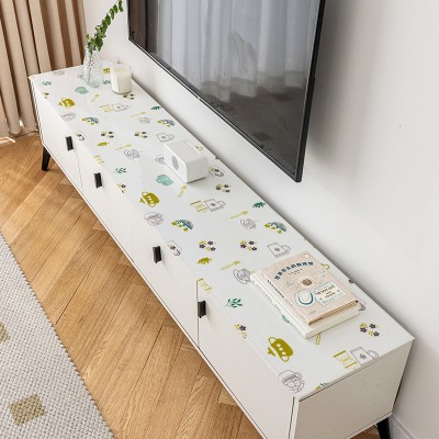 TV Cabinet Dust Cover PVC Soft Glass Tablecloth Waterproof and Oil ...