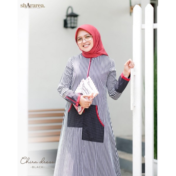 Shararea Chira Dress Navy Blue L | pgmall