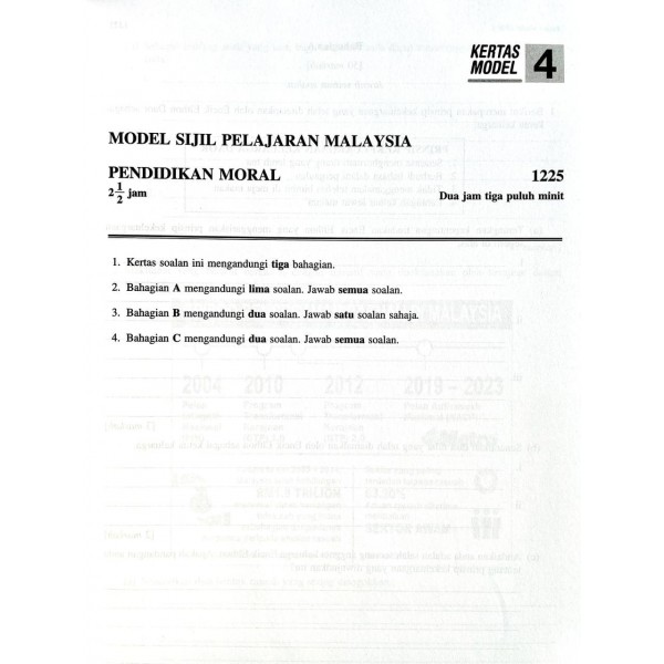 Kertas Model SPM Pendidikan Moral | PGMall