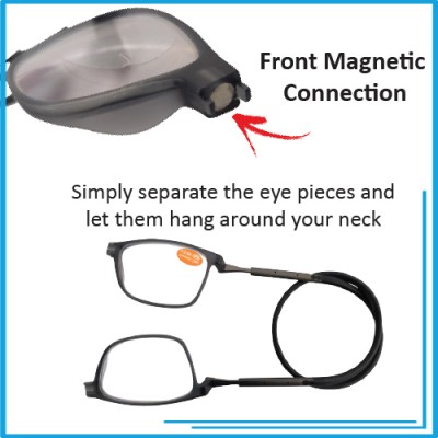 Smart Reader Without Temple Front Magnetic Connection Neck Hanging ...