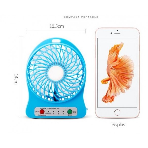 Portable Mini USB Fan Smile Face Mini Fan Black | PGMall