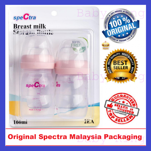 Original Spectra Breast Milk Storage Bottle (160ml x 2 Pcs) | PGMall