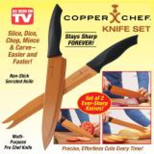 Copper Chef 2-Piece Ever Sharp Knife Set | PGMall