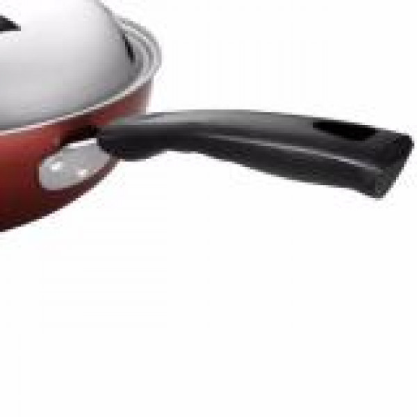 32cm Classic Nonstick Wok Frying Pan with Lid Induction Cookware Set ...