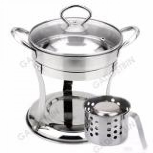 MAIDRONIC 3in1 Stainless Steel Mini Steamboat Pot, Food Warmer ...