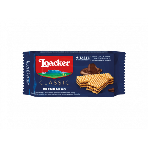 [25 PACKS BOX] Loacker Classic Waffer Creamkakao 45g | PGMall