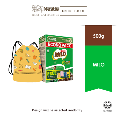 NESTLE MILO Cereal Econopack 500g Free Outdoor Bag | PGMall