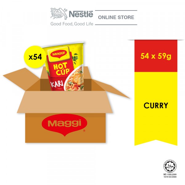 MAGGI Hot Cup Curry 54cups x59g Carton | PGMall