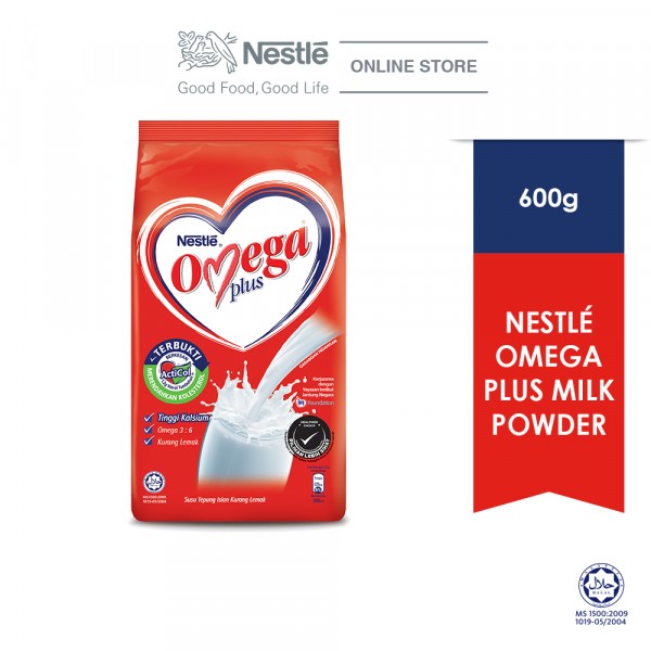 NESTLE OMEGA PLUS Milk Powder Soft Pack 600g | PGMall