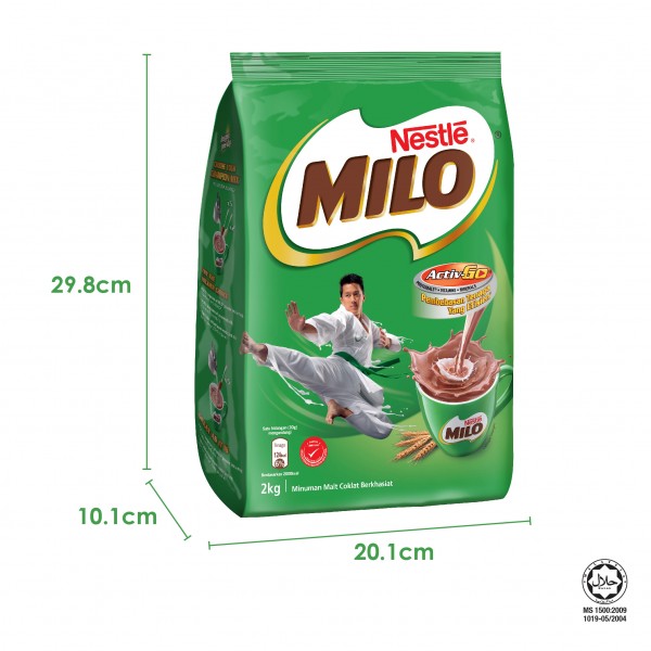 NESTLÉ MILO ACTIV-GO CHOCOLATE MALT POWDER Soft Pack 2kg | PGMall