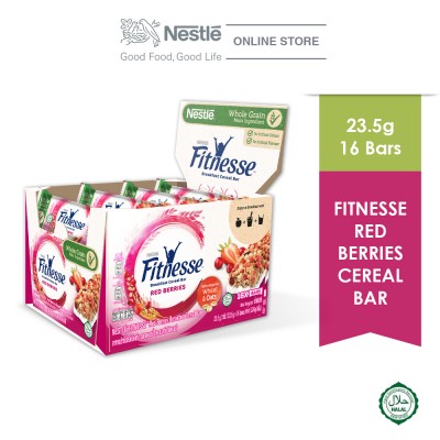 NESTLE FITNESSE Red Berries Cereal Bar 16x23.5g | PGMall