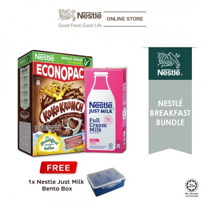 NESTLÉ JUST MILK™ Full Cream 1L and KOKO KRUNCH ECONO 500g, Free Lunch ...