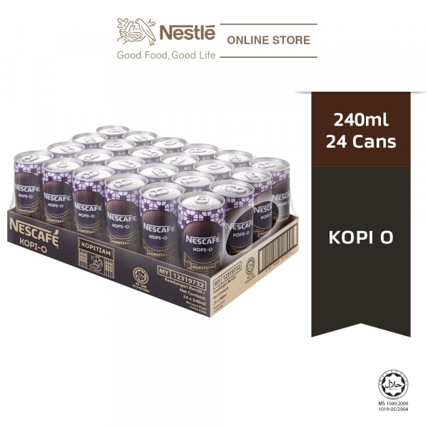 NESCAFE Kopi O 24 Cans 240ml | PGMall