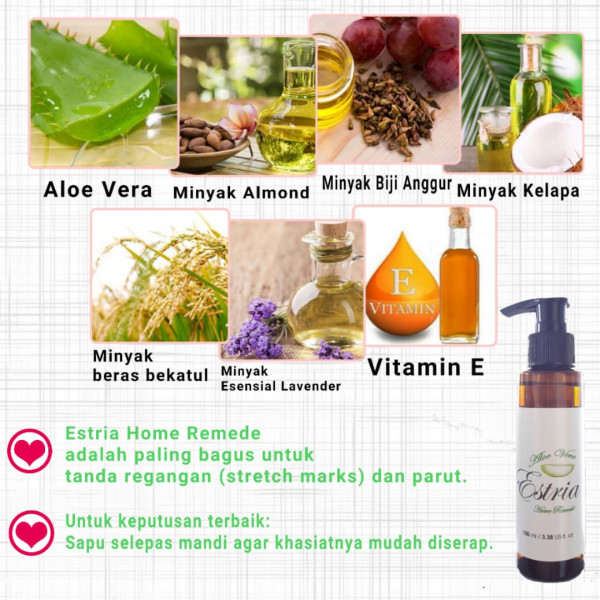 Estria Home Remede Stretch Mark Oil (100mL) | PGMall
