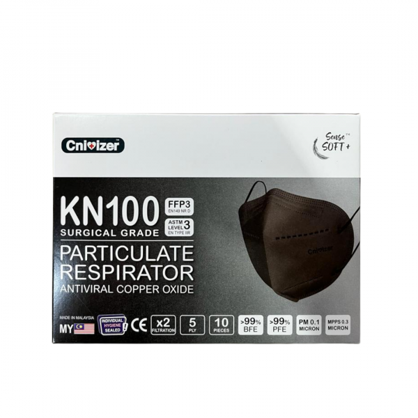 Cnitizer KN100 Surgical Mask (Individual pack) 10's Grey / Black 五层防护口罩 ...