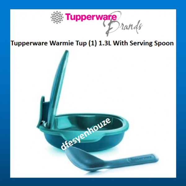 Tupperware Warmie Tup (1) 1.3L With Serving Spoon Turquoise | PGMall