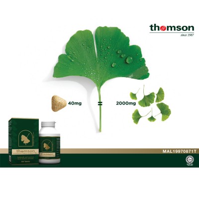 Thomson Ginkgo Biloba 40mg 120s Memory Supplement Green | PGMall