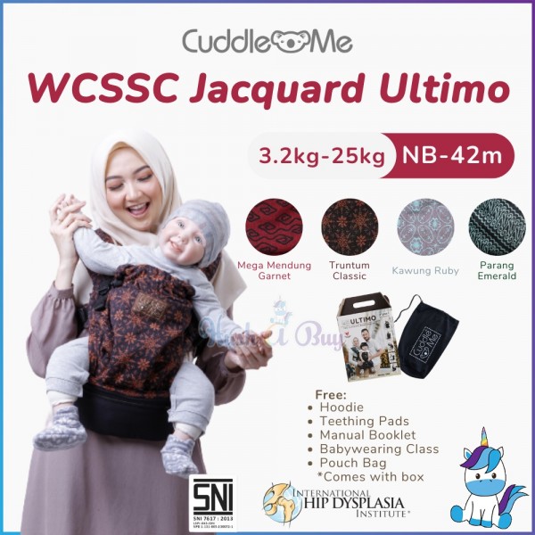 [NEW] Cuddle Me WCSSC Woven Jacquard Ultimo Carrier 4+1 Carry Position From NB-42M (3.2-25kg ...