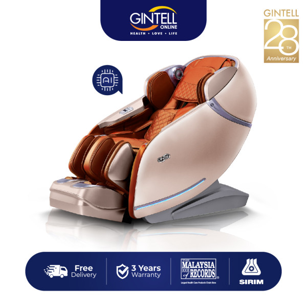 GINTELL DéSpace UFO-X Massage Chair [AI Senses] Gold | PGMall