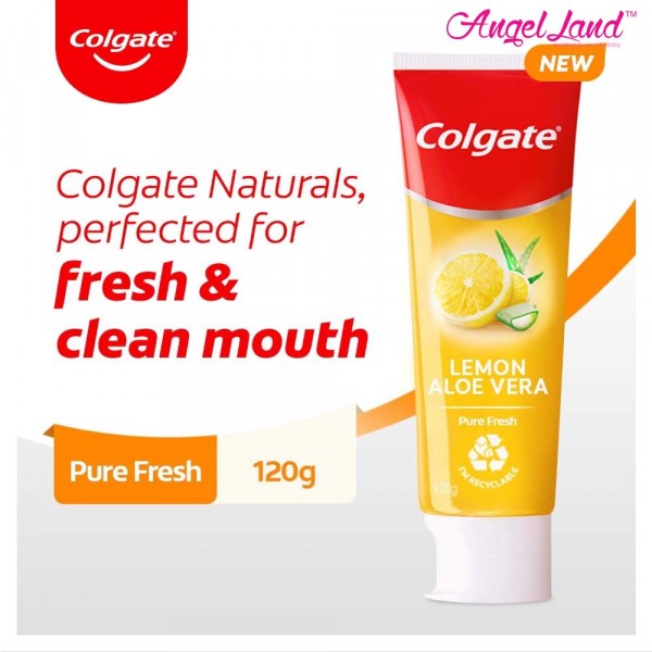 Colgate Naturals Pure Fresh (Lemon & Aloe Vera) Toothpaste 120g ...