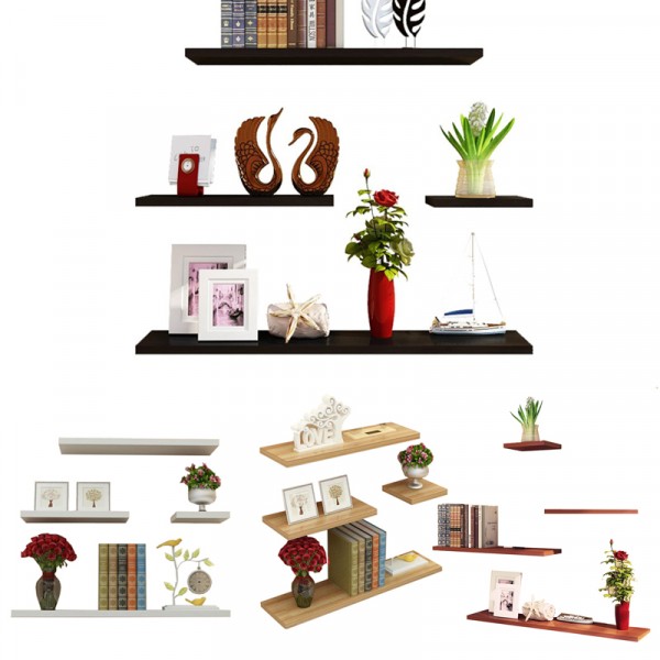 GDeal Four-piece Wall Shelf Home Decoration Frame Simple Word-shaped ...