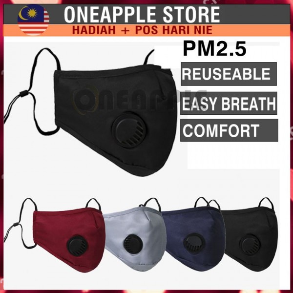 [Ready Stock] Breathing Mask PM2.5 Dustproof Reuse Activated Carbon ...