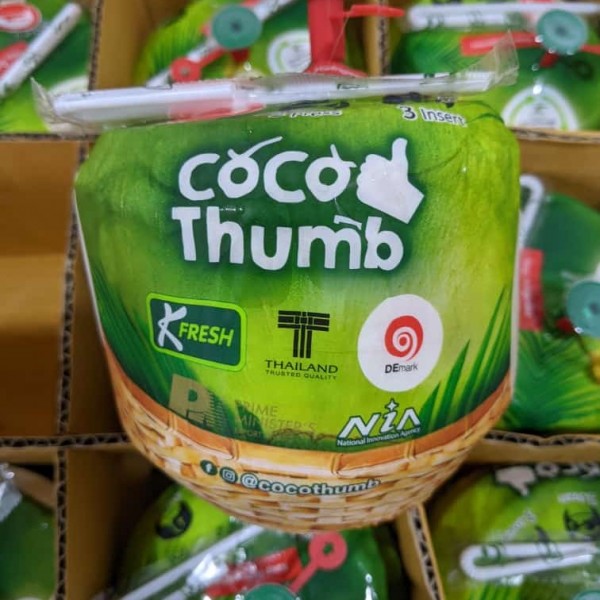 Buah Kelapa THAILAND Coco Thumb Coconut Siap-Minum 1buah (PROMO TERBATAS) | pgmall